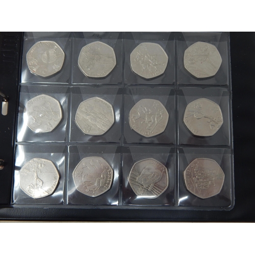 A Schulz Album Containing 186 Olympic 50p Coins