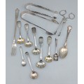 A pair of silver sugar snips together with two pairs of silver sugar ...