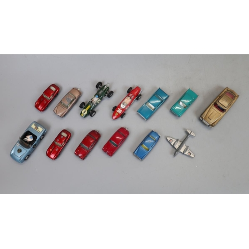 13 diecast Husky, Corgi, Dinky and Matchbox cars to include James Bond ...