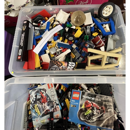 Collection of Lego in 2 boxes