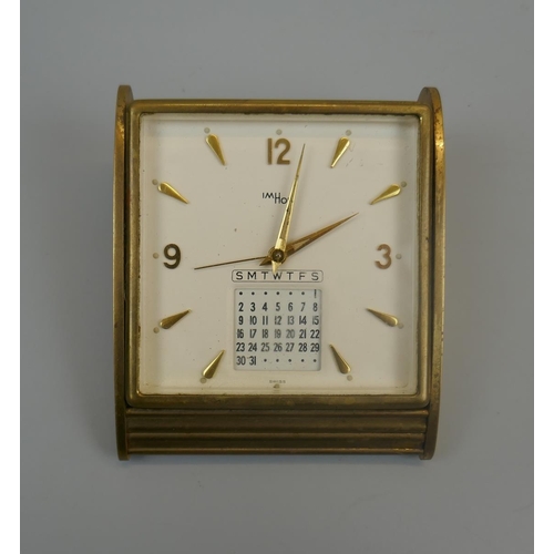 Imhof Swiss 8 day calendar clock