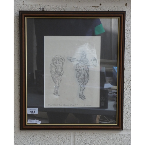Original pencil sketch by Norman Neasom