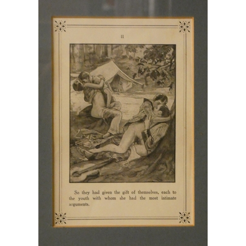 Original Lady Chatterley's Lover drawings from the original banned book