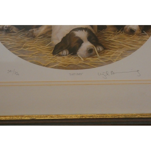 2 Nigel Hemming L/E prints of dogs