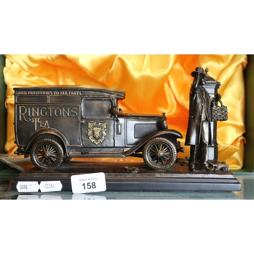 'Tea and more to your door' - Cold cast bronze sculpture of a Ringtons ...