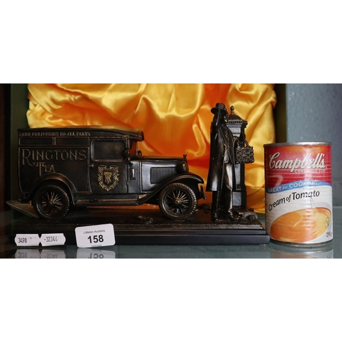 'Tea and more to your door' - Cold cast bronze sculpture of a Ringtons ...