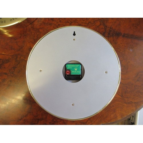 Rolex advertising clock with sweeping second hand