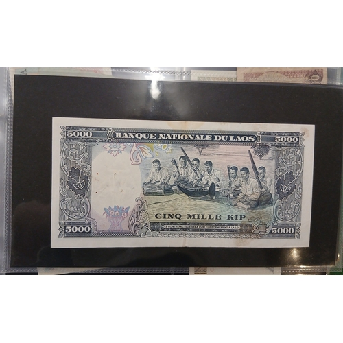 Collection of approx 89 bank notes, 75% mint uncirculated, some very ...
