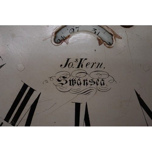 Antique Welsh painted face 8 day longcase clock made by Joseph Kern of ...
