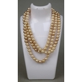 Ciro 3 string pearl necklace with 9ct gold clasp