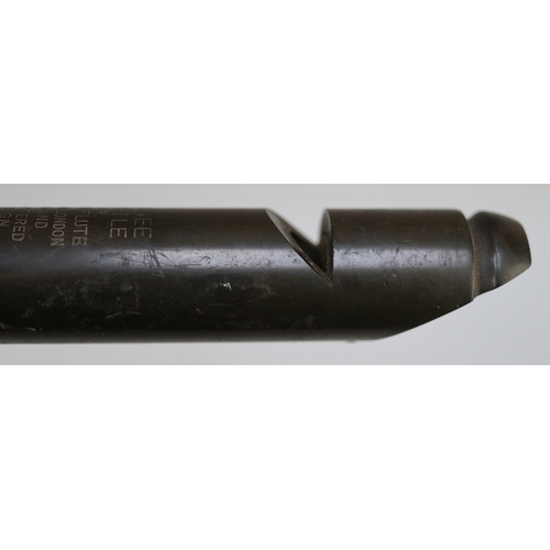 1920s Swannee whistle/lotus flute made in London, Registered design 687087