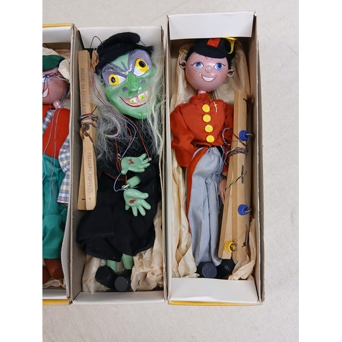 Collection 7 of Pelham puppets in original boxes
