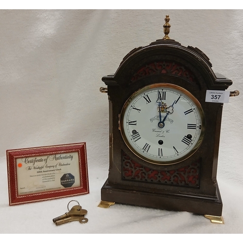 Musical Westminster triple chime bracket clock 8-Day made for Garrard ...