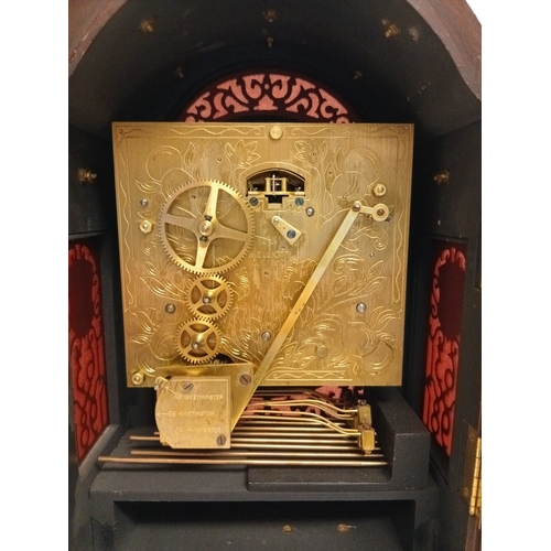 Musical Westminster triple chime bracket clock 8-Day made for Garrard ...