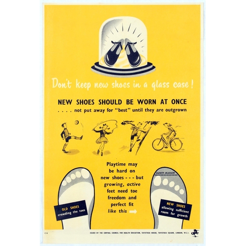 Propaganda Poster Podiatry New Shoes Child UK. Propaganda original ...