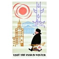 Travel Poster Visit The USSR In Winter Intourist Soviet Union. High ...