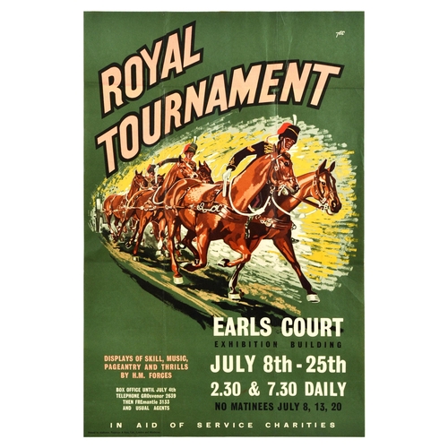 Sport Poster Royal Tournament Pageantry HM Forces Earls Court. Original ...