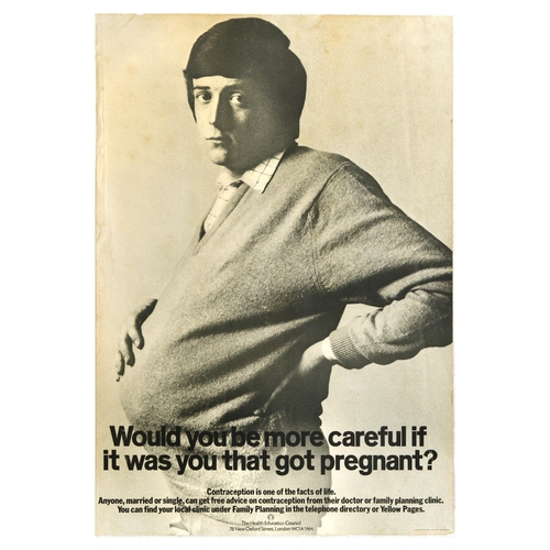 Propaganda Poster Contraception Pregnant Man Family Planning Health ...
