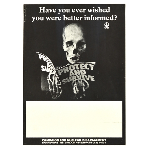 Propaganda Poster Protect And Survive Nuclear Disarmament Peter Kennard ...