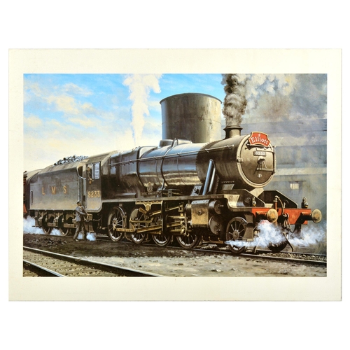 Steam Railway Poster Set Locomotive Train LMS SNCF Sailing Ship. Set of ...