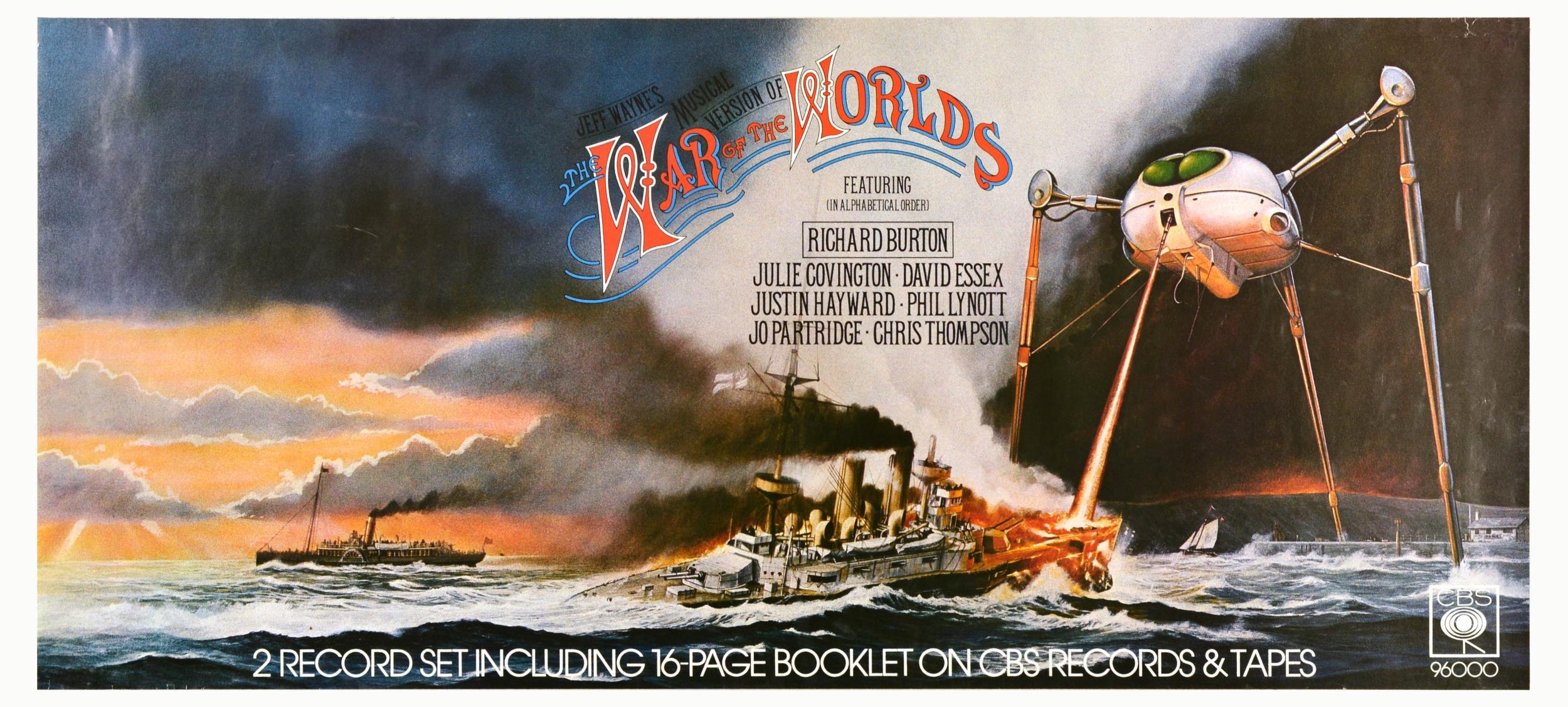 Advertising Poster Jeff Waynes War Of The Worlds Rock Opera Music ...