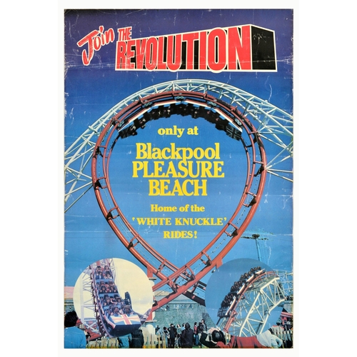 Advertising Poster Set Blackpool Fairground Rides Pleasure Beach Shows ...