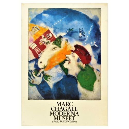 Advertising Poster Marc Chagall La Vie Paysanne Art Exhibition ...