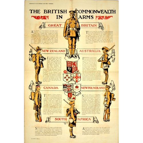 Propaganda Poster British Empire Army Commonwealth WWI New Zealand ...