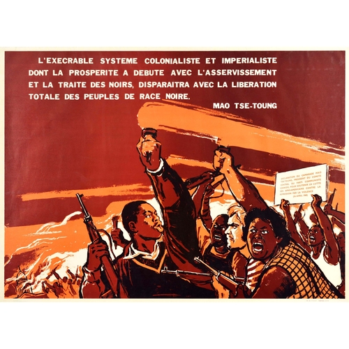 Propaganda Poster Colonialism Imperialism Black Power Freedom. Original ...