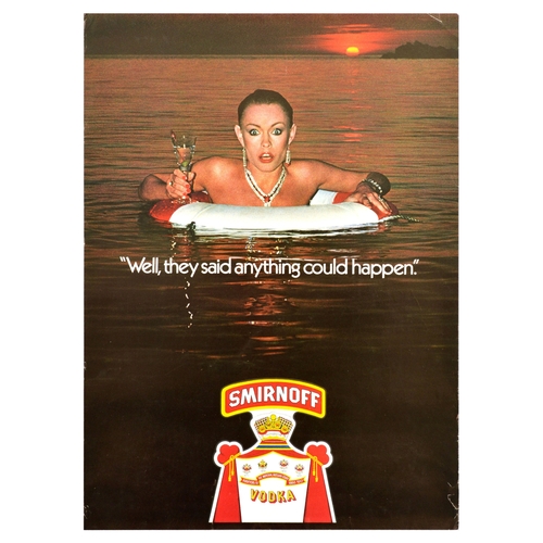Advertising Poster Smirnoff Vodka Rubber Ring Sunset Cocktail Alcohol ...