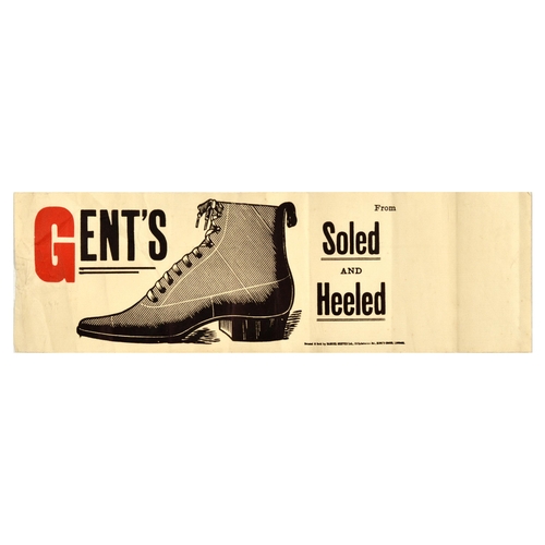Advertising Poster Gents Soled and Heeled Samuel Reeves LTD. Original ...