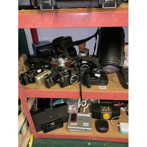 Assorted cameras