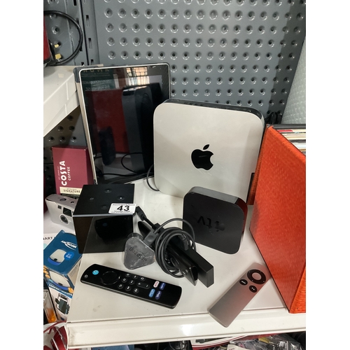 Mac mini model A1347(untested), iPad (working but locked), apple TV ...
