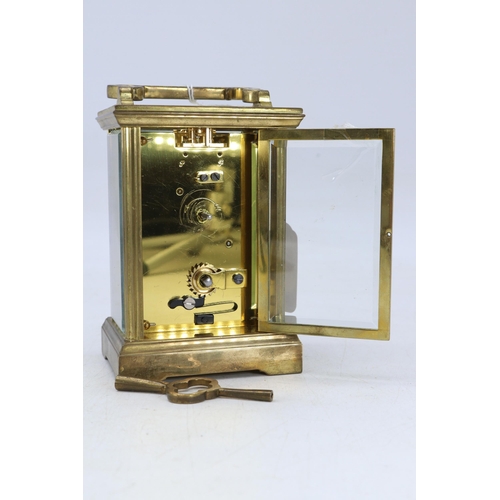 Carriage clock Jean Renet with key
