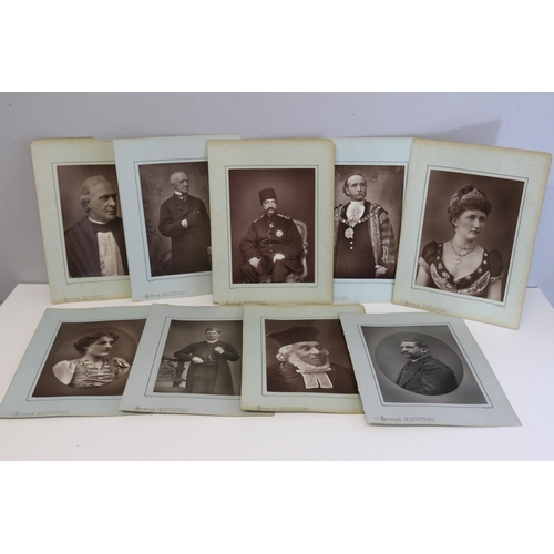 9 Herbert Barraud photograph prints THe Archbishop of Canterbury, Judge ...