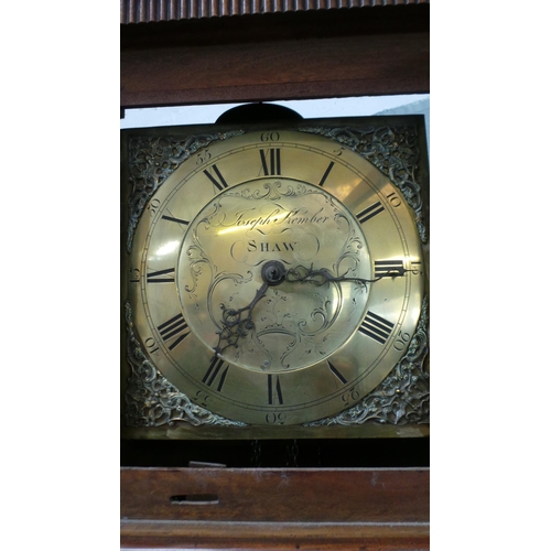 18th century mahogany cased cottage height 30 hour grandfather clock ...