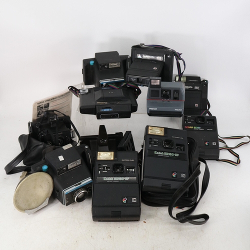 Selection of Polaroid and Kodak large format cameras together with a ...
