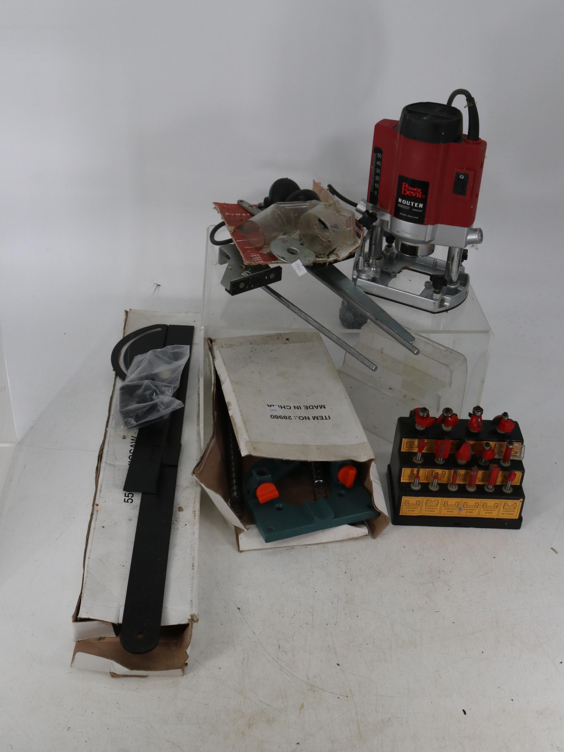 Power Devil Router with attachments TRADE/SPARES/REPAIRS