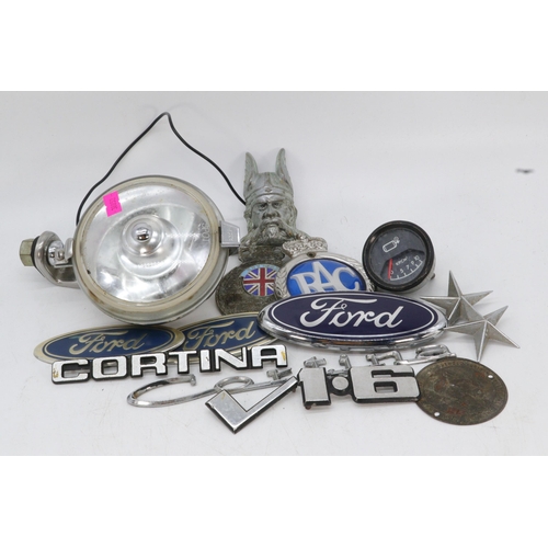 Rover Viking Car Mascot, ford badges car light etc