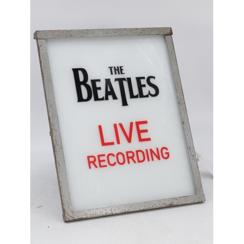 Vintage light box with later applied lettering, trade spares repairs