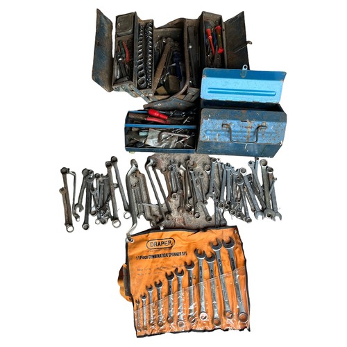 A large quantity of tools to include two tool boxes, imperial and ...
