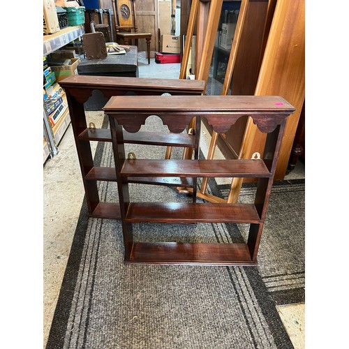 Ercol plate rack together with two open backed wall display units