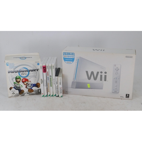 Nintendo Wii with accesories and a selection of games trade/spares/repairs