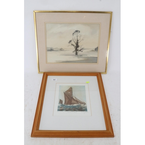 Three framed Annette Johnson prints, two limited edition and one ...