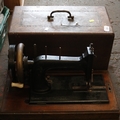 An antique Frister Rossmann sewing machine.