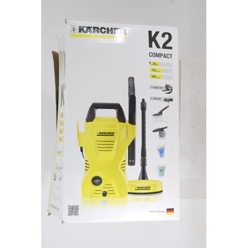 Karcher K2 compact pressure washer in box with accessories as shown ...