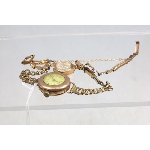 9ct gold cased and strap ladies cocktail watch by Rotary together with ...