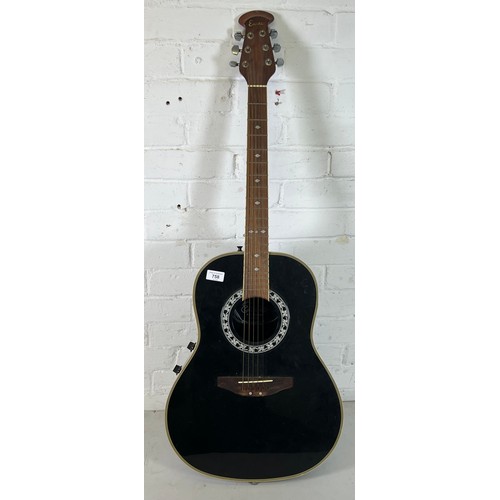 Electro acoustic Encore guitar, missing strings