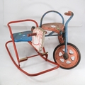 Tri-ang horse rocker together with a Mobo trike