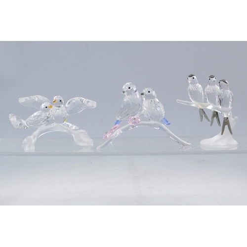 Swarovski crystal decorative bird figures
